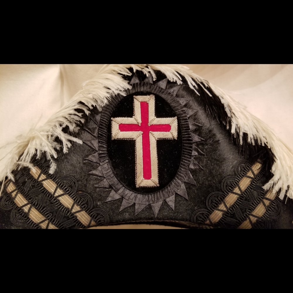 1890-1910 Men's Templar Regalia Hat - Gem